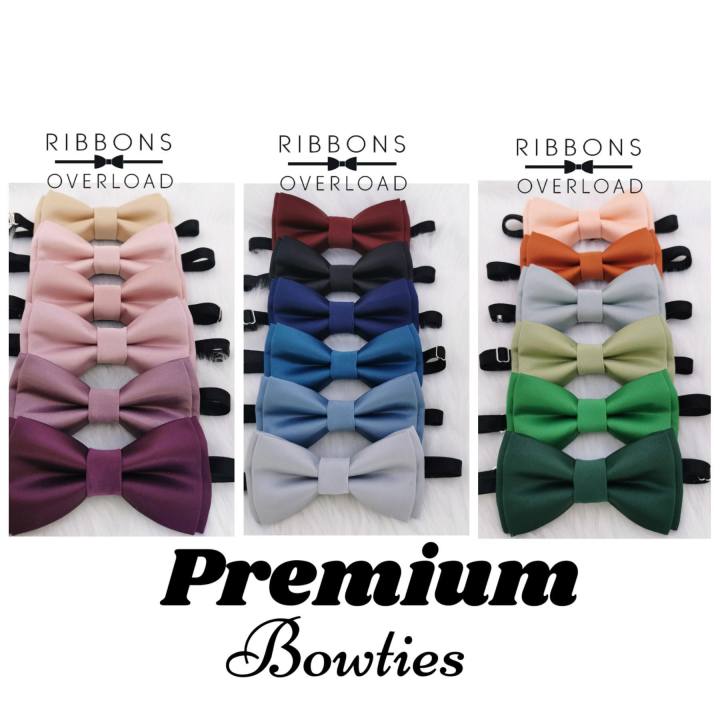 PREMIUM BOWTIES ADULT | DUCHESS SATIN | ADJUSTABLE STRAP ) | Lazada PH