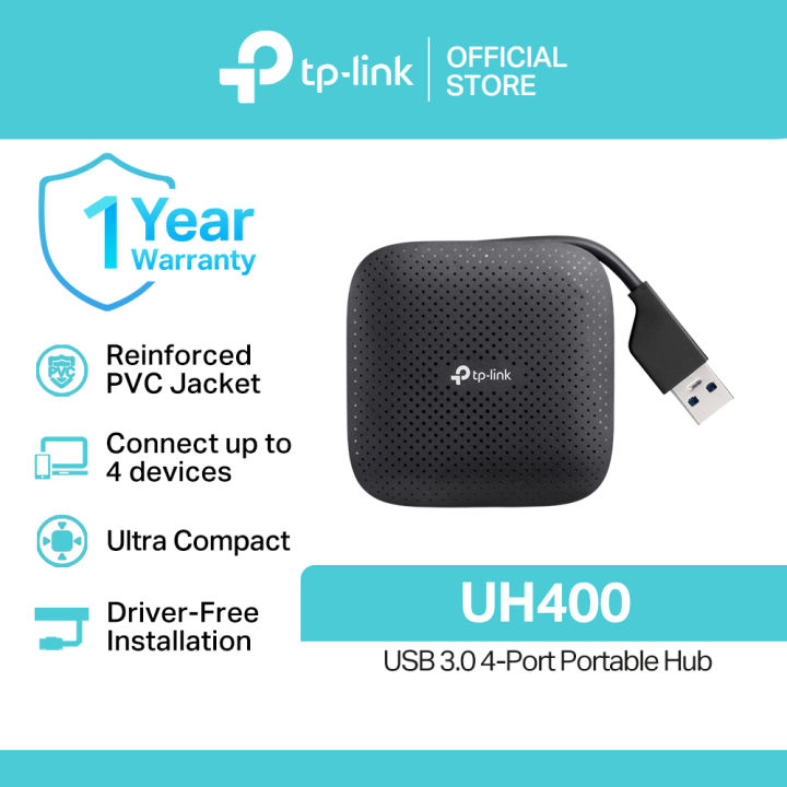 TP-Link UH400 USB 3.0 4-Port Portable Hub | USB Hub | Built-in USB ... TP-Link UH400 USB 3.0 4-Port Portable Hub | USB Hub | Built-in USB ...