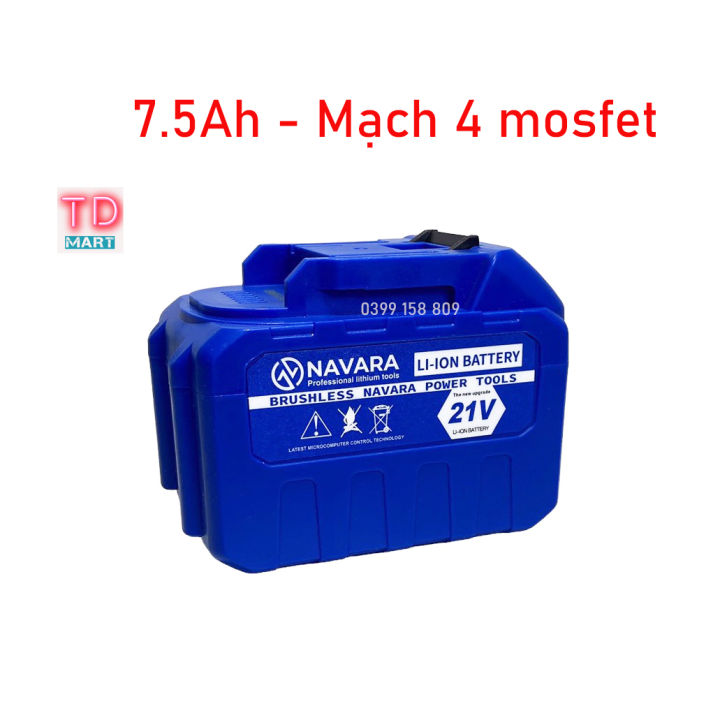 Pin 15 Cell 7.5Ah Navara Dung Lượng Cao Dùng Cho Máy Khoan Bê Tông, Máy ...