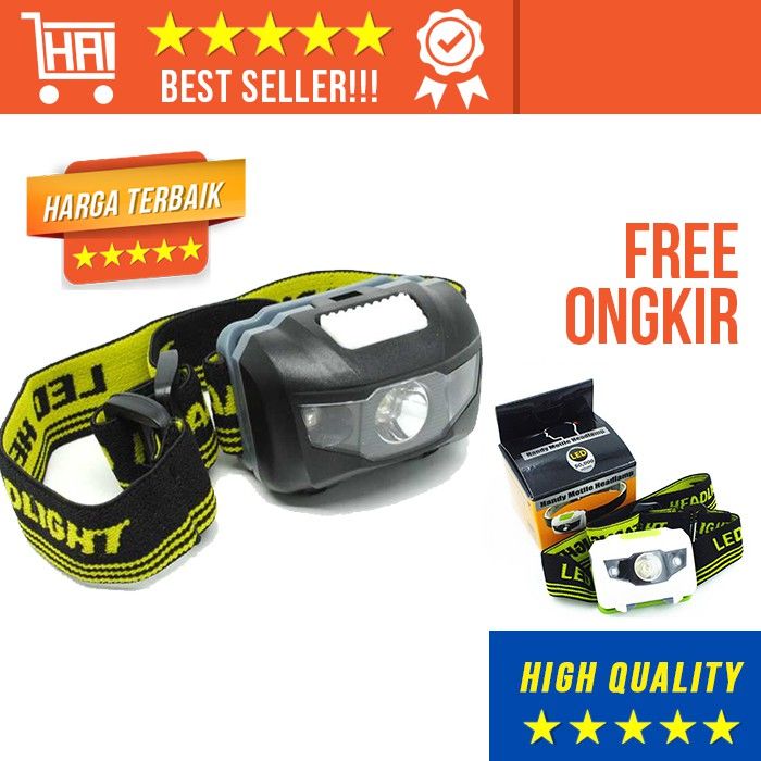 LAMPU IKAT KEPALA HEADLAMP OUTDOOR LED SENTER KPALA HEAD LAMP STRAP ...