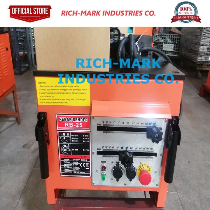 25MM Table top Steel Bar Bender / Rebar Bender Single Phase Brand new ...