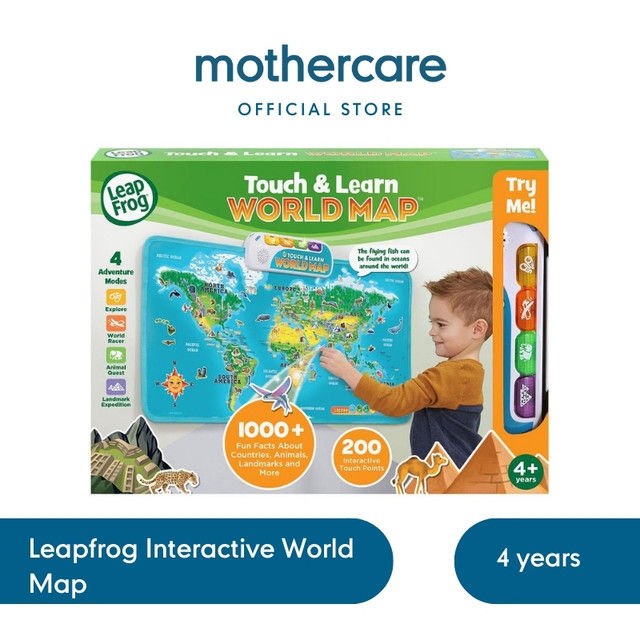 Leapfrog Interactive World Map - Mainan Edukasi Peta Dunia Anak ...