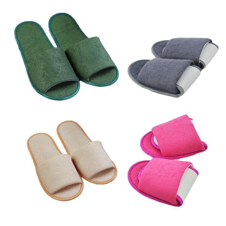 1 Pair Simple Slippers Hotel Travel Portable Folding House Indoor ...