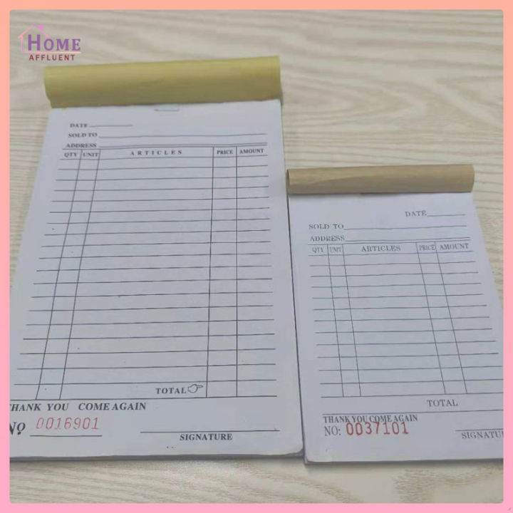 Receipt Resibo With Carbon Carbon Pape Two Size | Lazada PH