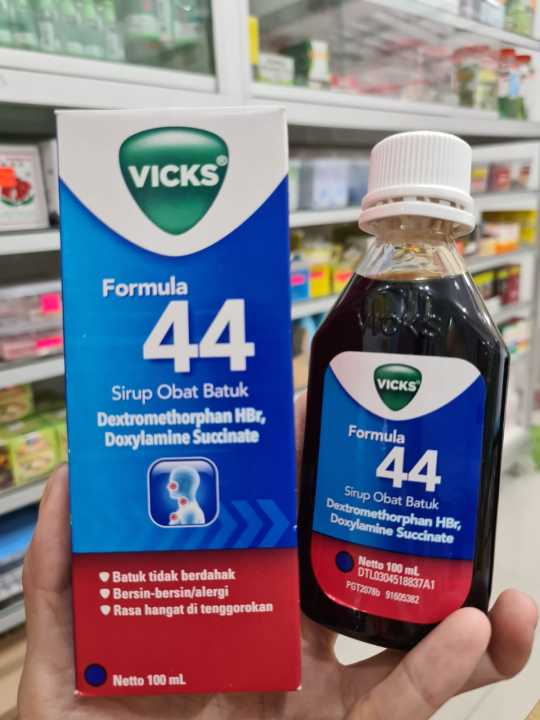 VICKS FORMULA 44 BATUK KERING 100 ML / OBAT BATUK TIDAK BERDAHAK / OBAT ...