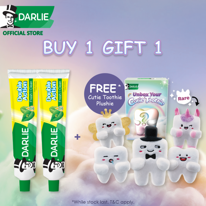 [FREE 1x Cutie Toothie Blind Box] DARLIE Double Action Toothpaste ...