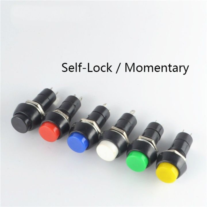 3pcs/lot 12mm Plastic Push Button Switch Self-locking / Momentary Switchs 3A 250V PBS-11A PBS ...