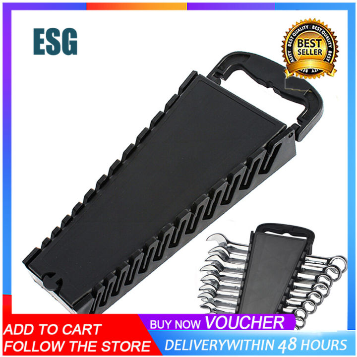 6 /8/10/12/14 /16 Slot Standard Wrench Clip Holder Plastic Rail Tray ...