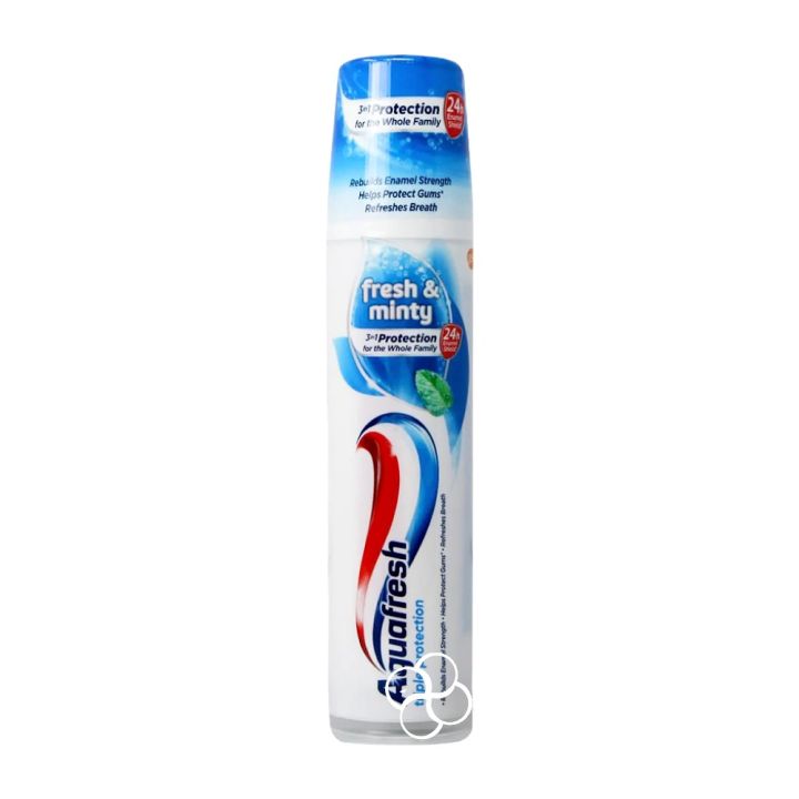 Aquafresh Triple Protection Fresh & Minty Pump Toothpaste 100mL | Lazada PH