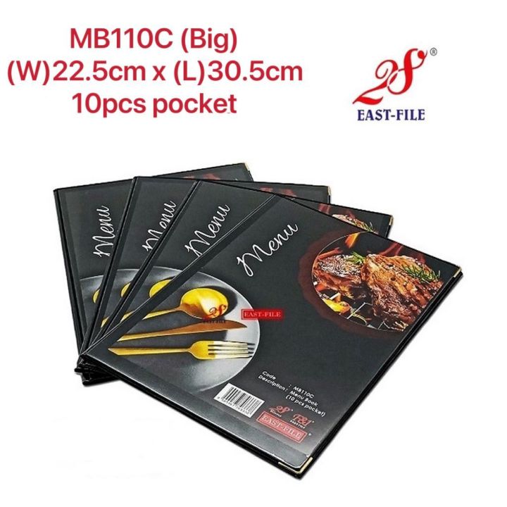 East File Menu Book MB512S A5 (12 Pocket) / MB110C A4 (10 Pocket ...
