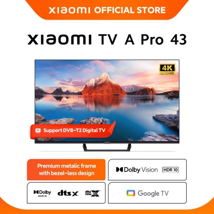 Xiaomi Smart Android TV A Pro 43 Inch UHD | 4K Ultra HD UHD | Lazada ...
