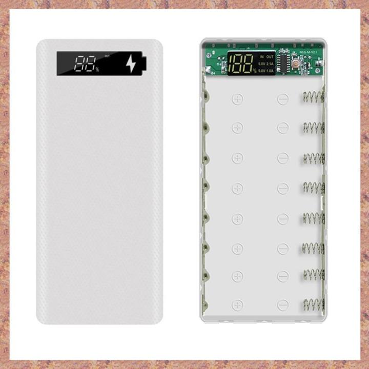 18650 Battery Power Bank Case LCD Display Support 20000MAh LCD Display ...