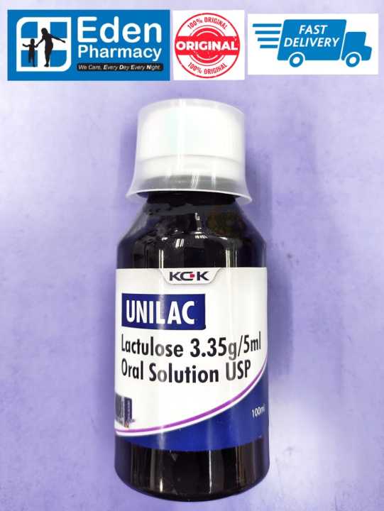 Unilac Lactulose 3.35g/5ml Oral Solution USP ( Small 100 ) / ( Big 200ml ) KCK Pharma | Lazada