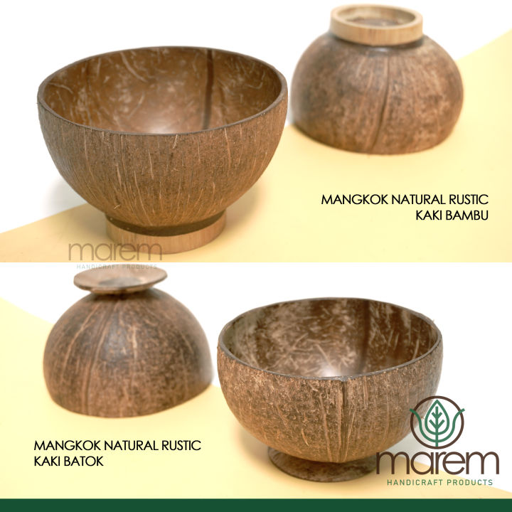 Mangkok soto bakso mie batok kelapa natural | Lazada Indonesia