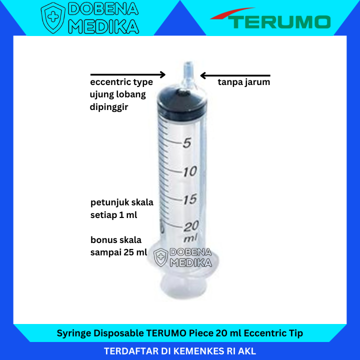 Terumo Syringe 20 ml Eccentric Type | Lazada Indonesia