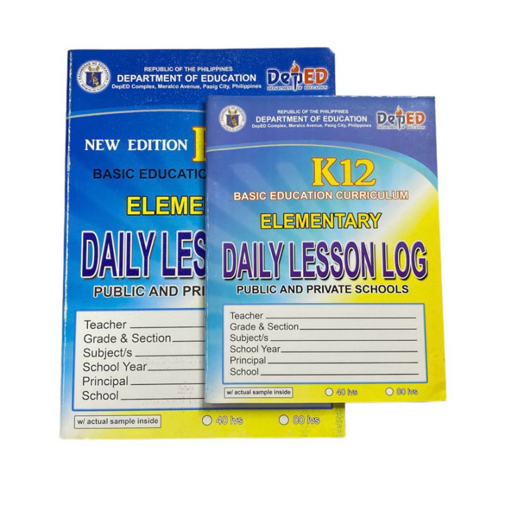 COD K-12 Daily Lesson Log BIG | Lazada PH