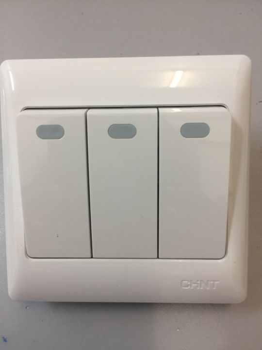 CHINT New7G 3 Gang 1 Way Switch (Big Rocker) | Lazada CHINT New7G 3 Gang 1 Way Switch (Big Rocker) | Lazada