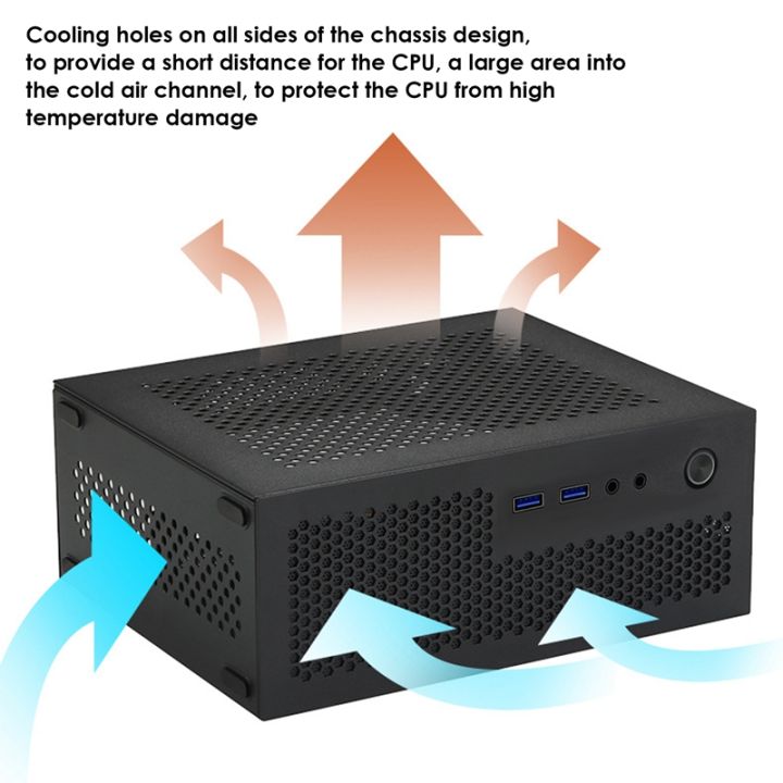 【JIN】-A09 HTPC Computer Case Mini ITX Gaming PC Chassis Desktop Chassis ...