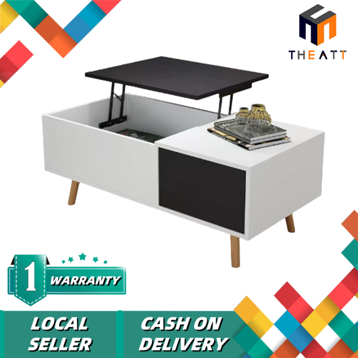 THEATT Modern Simple Living Room Coffee Table Lobby Center Table Lift ...