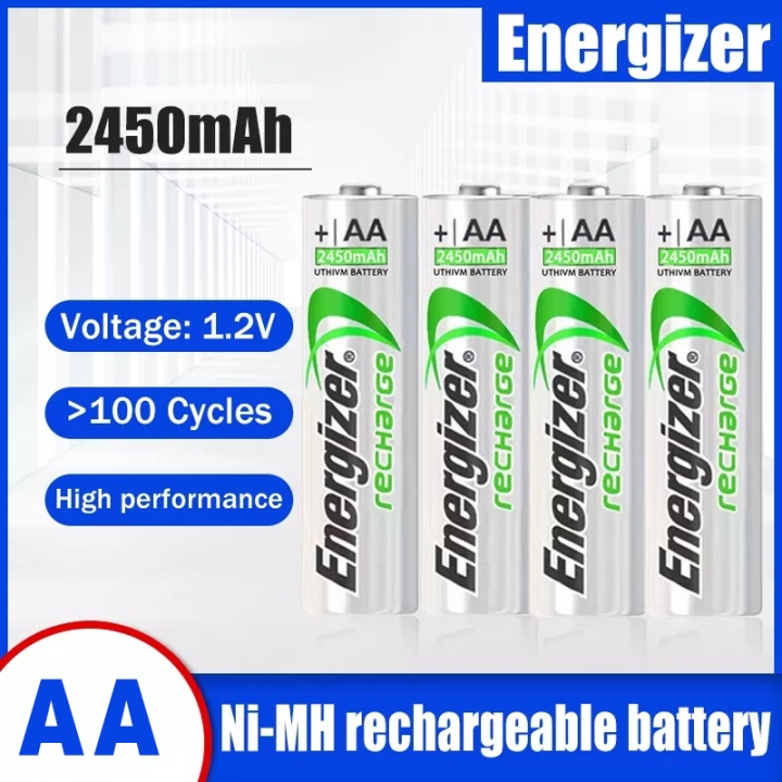 Energizer AA Rechargeable Battery 1.2V 2450mAh For electronic cameras ...