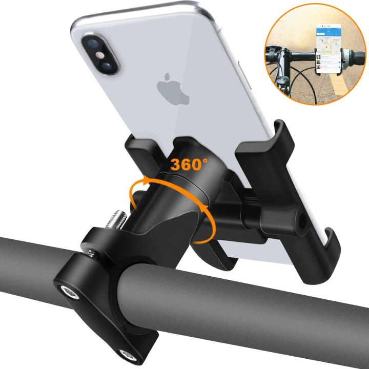 AME C1 Bike Phone Holder, Aluminum Alloy Bicycle Handlebars Mobile ...
