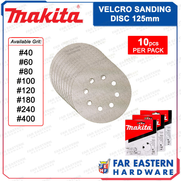 MAKITA Velcro Sanding Disc 5" for Orbital Sander 10pcs/Pack MKAC ...