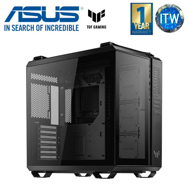 ASUS TUF Gaming GT502 ATX Mid Tower Gaming Case (dual chamber design ...