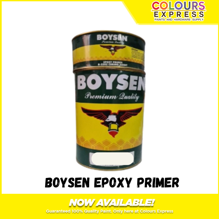 Boysen Epoxy Primer Gray and White Set with Catalyst 4L - Resilient ...