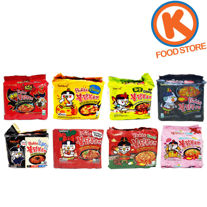 1 Pack Buldak Cheese/Carbo/x2/x3/Kimchi/Jjajang SamYang (Spicy Fire ...
