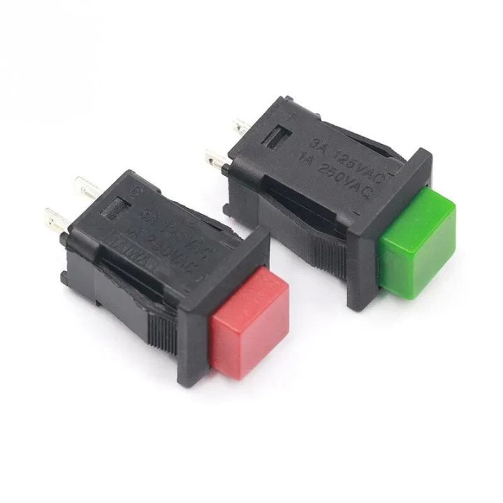 Push Button Switch 2 ขา 1A 250V สวิตซ์ สี่เหลี่ยม กดติดกดดับ กดติดปล่อย ...