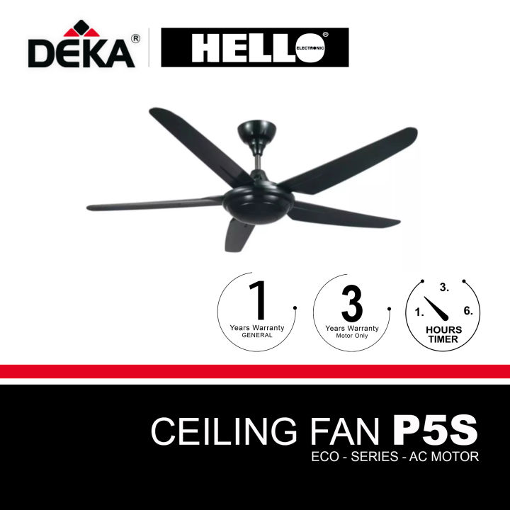 Deka Ceiling Fan Model P5S | Lazada