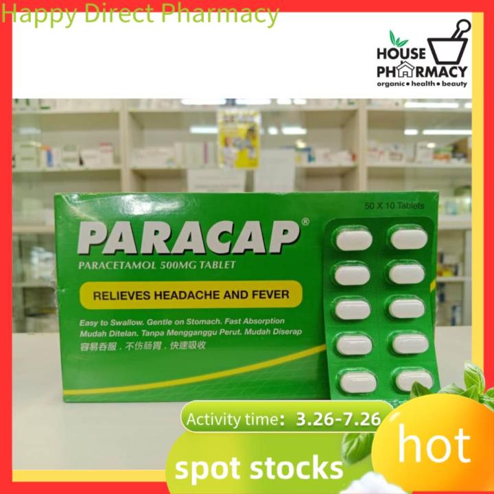 Paracap (Paracetamol) 500mg 50x10's Box | Lazada