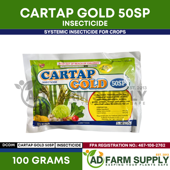 Cartap Gold 50SP Systemic Insecticide for Crops - 100 grams | Lazada PH