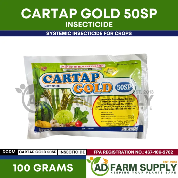 Cartap Gold 50SP Systemic Insecticide for Crops - 100 grams | Lazada PH