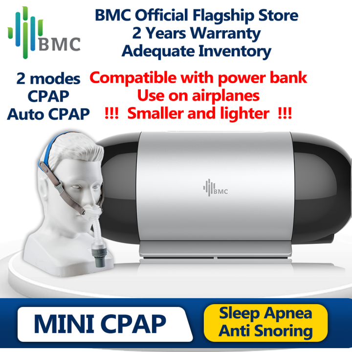 BMC M1 Mini Auto Travel CPAP Machine Auto Pressure With Waterless Humidifying Mask Protable ...