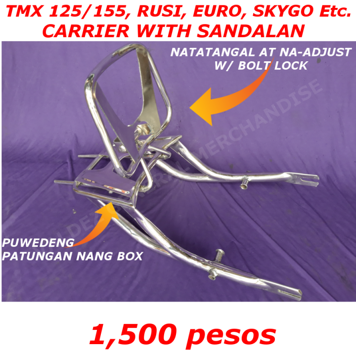 TMX 125 Alpha, TMX 155. Rusi TC 125, Euro DH 150 Carrier Backrest ...