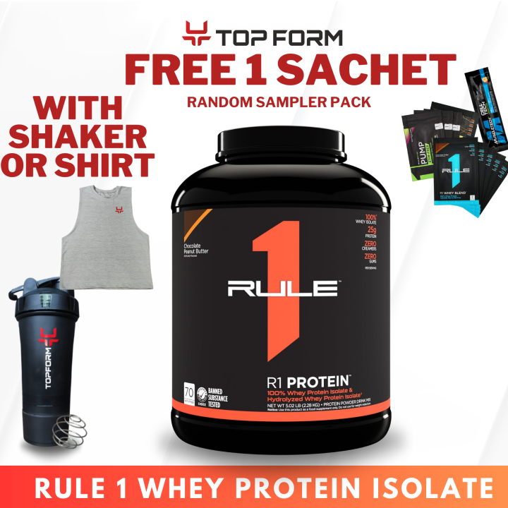 Rule 1 Whey Protein Isolate, R1 Whey Protein Powder Isolate, 5lbs | Lazada
