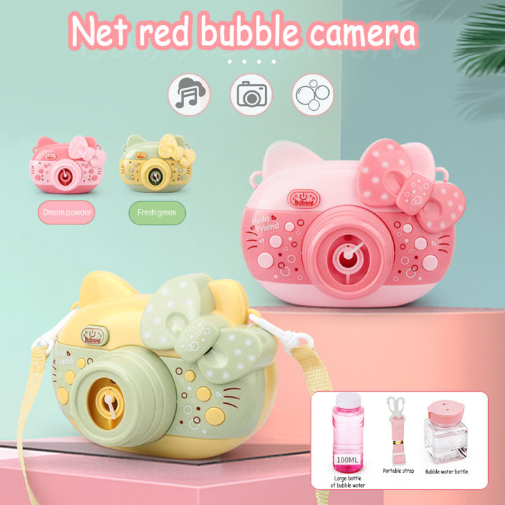 Hello Kitty Bubble Camera with Lights and Sounds Bubble Blower Maker ...