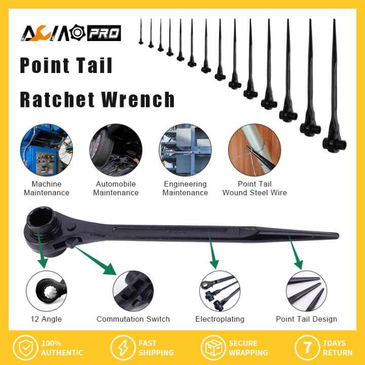 AumoPro Scaffolding Double Ratchet Wrench Construction Site Ratchet ...