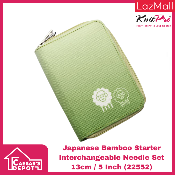 Knitpro Japanese Bamboo Starter Interchangeable Needle Set 13cm / 5 ...