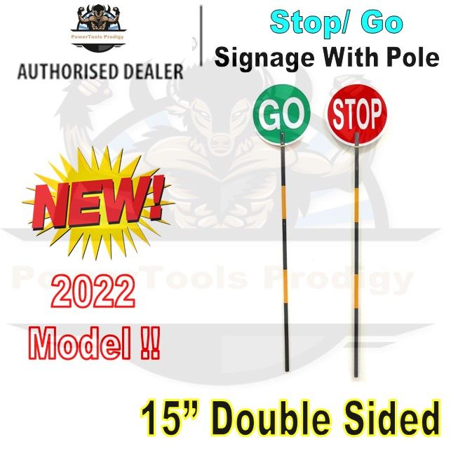 STOP & GO SIGN WITH POLE/ STOP AND GO TRAFFIC SIGNAGE WITH POLE ...