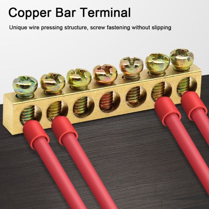 Copper Wire Connector With Hole Screw Multi-specification Copper Bar ...