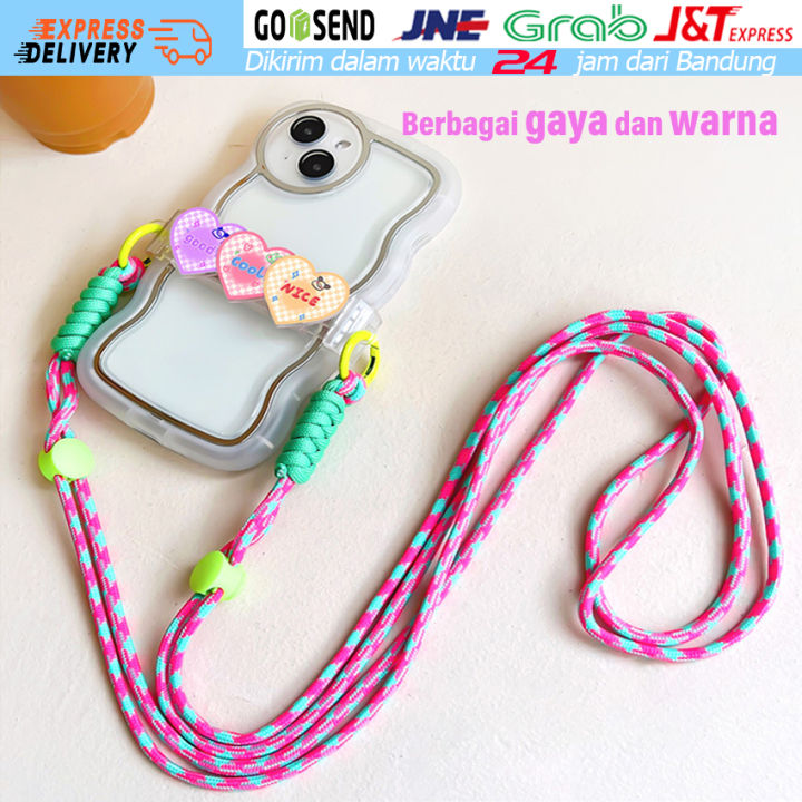 Tali Gantungan Hp Lanyard Aesthetic Lucu Adjustable Tali Lanyard Hp ...