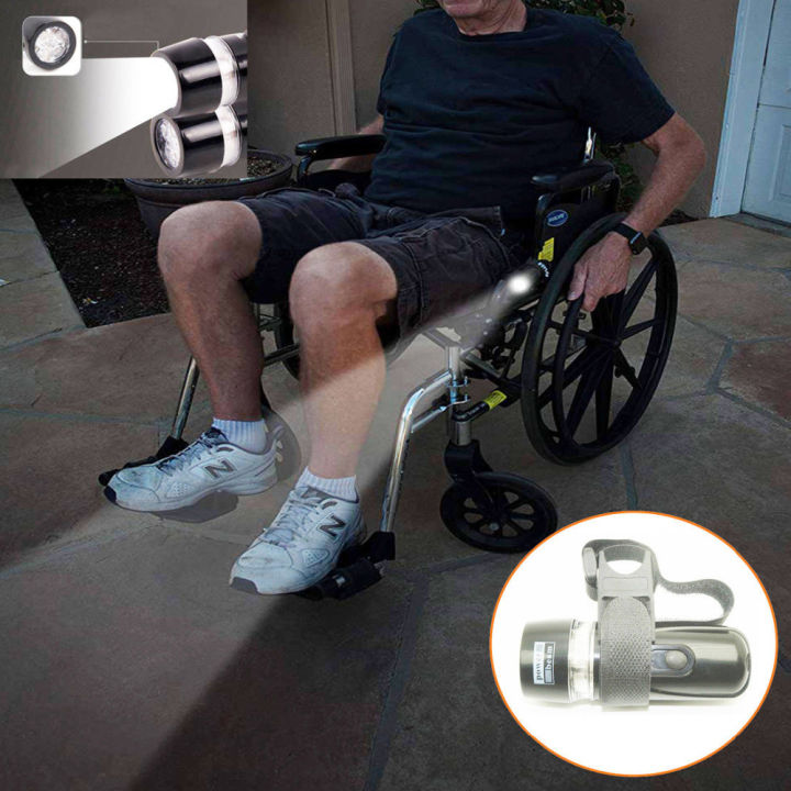 Wheelchair/walker/cane Led Light Flex Mount-Hands-Free Safety Utility ...