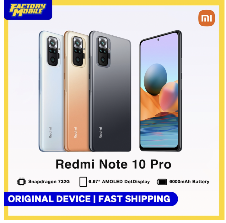 Xiaomi Redmi Note 10 Pro 8GB ram 128GB rom 5020mAh The 108MP Voyager ...