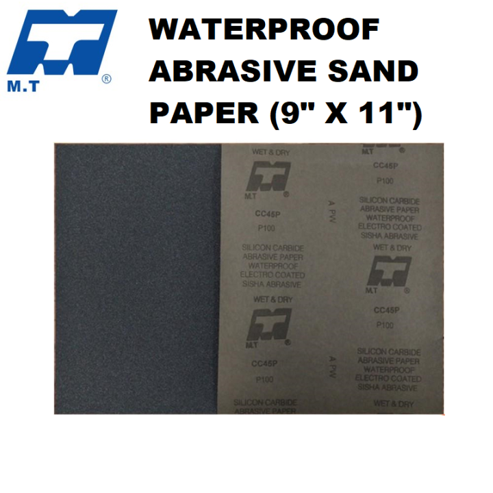 MT Waterproof Abrasive Sand Paper 9" x 11" - (CP60-CP1500) | Lazada