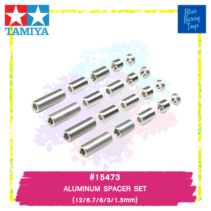 TAMIYA 15473 GP.473 ALUMINUM SPACER SET (12/6.7/6/3/1.5mm) รถของเล่น ...