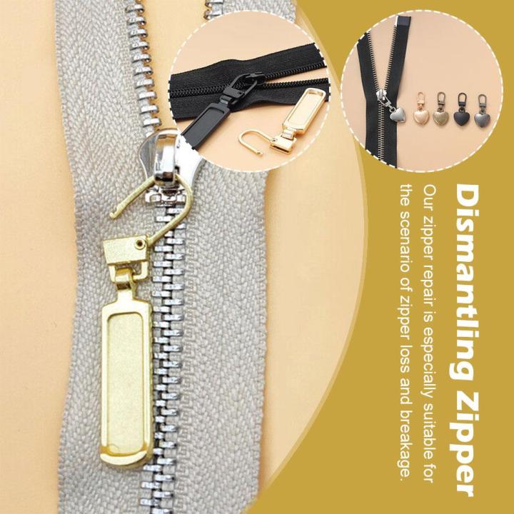 Universal Zipper Detachable Zipper Head Metal Zipper Repair Case Coat ...