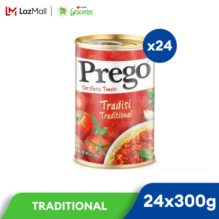 [CARTON] Prego Traditional Pasta Sauce 24 x 300g | Lazada