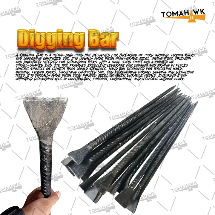 TOMAHAWK HAND TOOLS BARETA DIGGING BAR HEAVY DUTY GARDEN TOOLS CHISEL ...
